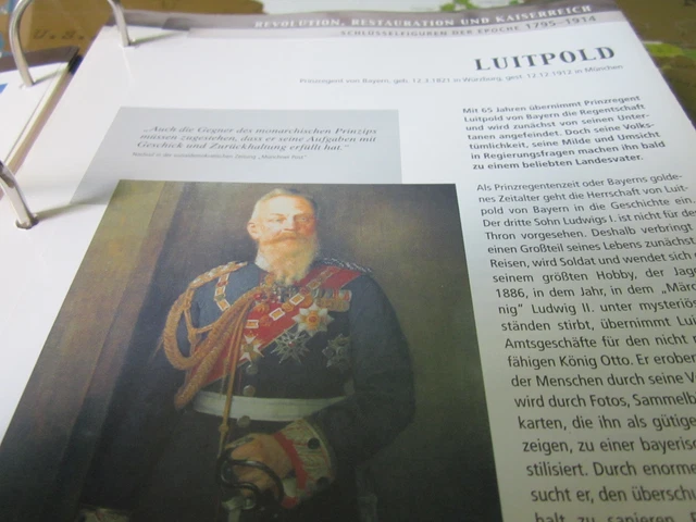 DEUTSCHE GESCHICHTE 1795-1914 Luitpold Prinzregent von Bayern 1821-1912 ...