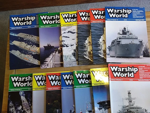 WARSHIP WORLD MAGAZINE VOLUME 13 NUMBERS 1 To 12 September 2012- Aug ...