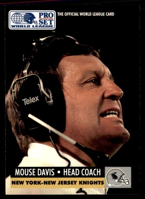 1991 PRO SET souris WLAF Davis NY NJ Knights #110 EUR 3,30 - PicClick FR