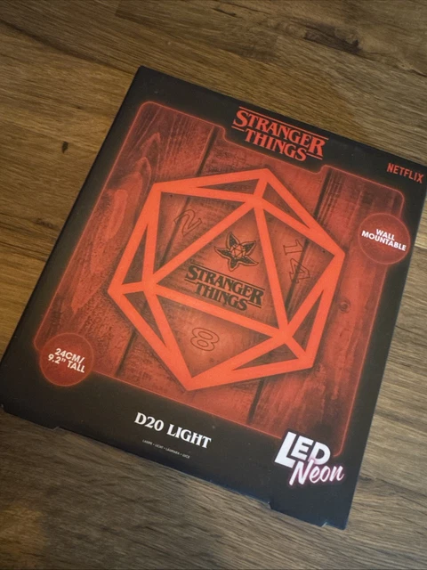 STRANGER THINGS D20 Light LED Neon £21.50 - PicClick UK