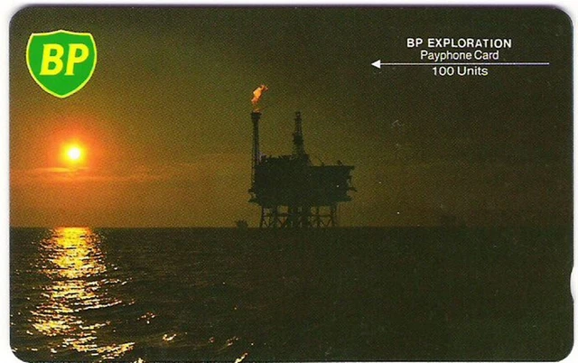 NORTH SEA OIL Rig Bp Large Logo Gpt Phonecard EUR 1,75 - PicClick IT