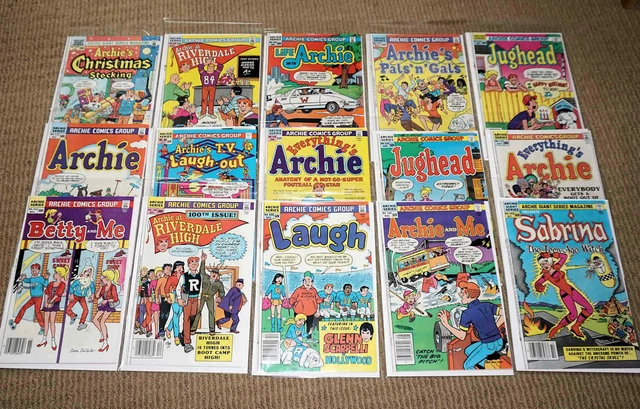 15 Old Archie Comics 1983 1985 In Cover Protettive Jughead Sabrina