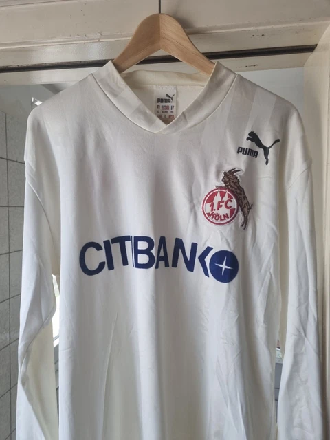 ORIGINAL 1.FC KÖLN Trikot Citibank 1991-92 Heimtrikot Top Zustand XXL ...