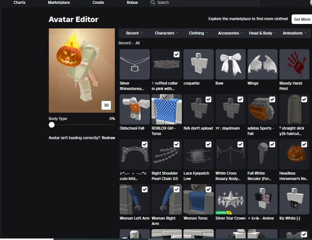 ROBLOX KORBLOX HEADLESS ACCOUNT OGE EMAIL ( STACKED ) @4heix (CHECK ...