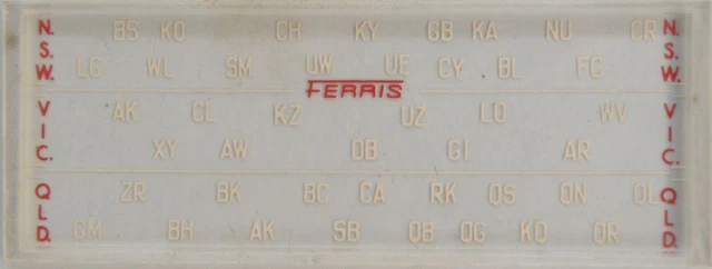 GENUINE 50S VINTAGE FERRIS 96 RADIO STATION DIAL 4 1/2" x1 11/16" W/ OZ ...