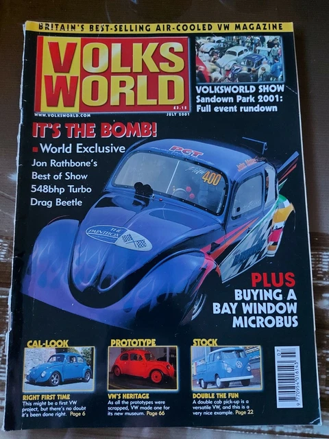 VOLKSWORLD MAGAZINE JULY 2003 Beetle Split Screen camper Karmann Ghia £ ...