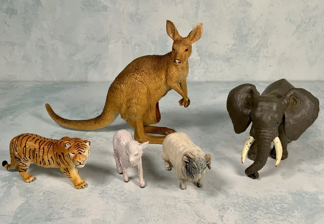 SCHLEICH AAA ELC Wildlife Zoo Safari Farm Animals x5 Figure Bundle ...