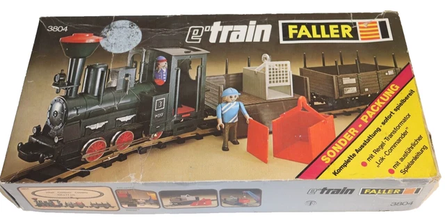 FALLER MODELLEISENBAHN E-TRAIN Set 3804 Dampflok Spur 0 - Messingleise ...