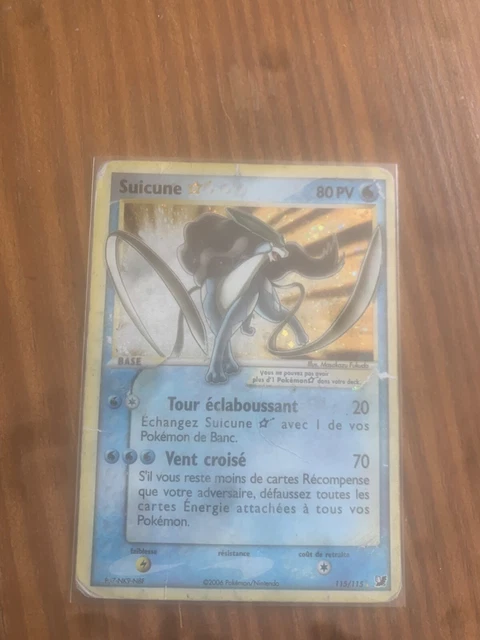 CARTE POKÉMON SUICUNE Star 115/115 - Ultra - Ex Forces Cachées - FR EUR ...