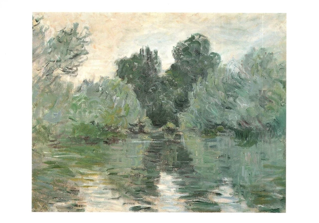 VINTAGE POSTCARD CLAUDE Monet Seine near Vétheuil Impressionist ...