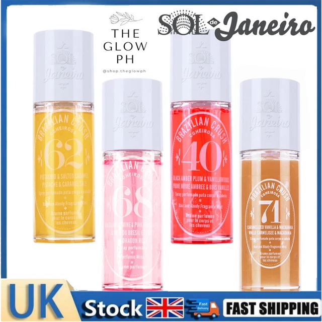 SOLDE JANEIRO BRAZILIAN Crush Women's Body Fragrance Mist 71 68 62 40 ...