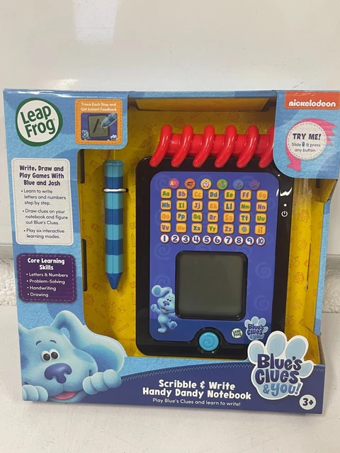 VTECH LEAPFROG BLUE’S Clues & You Scribble & Write Handy Dandy Notebook ...