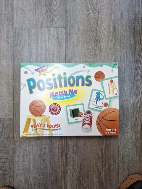 POSITIONS MATCH ME Memory Game Homeschool Educational Matching Skills ...