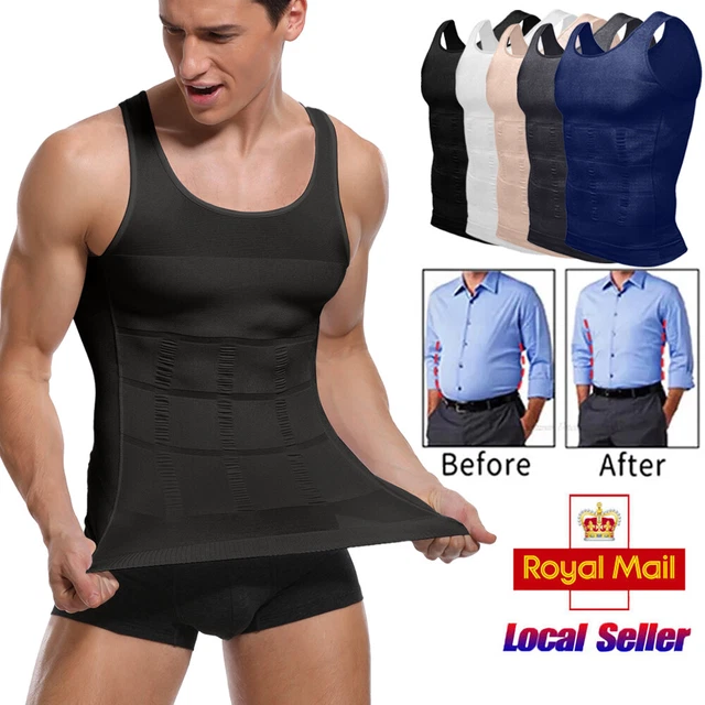 Mens Gynecomastia Compression Shaper Vest Slimming Moobs Compression T 8310