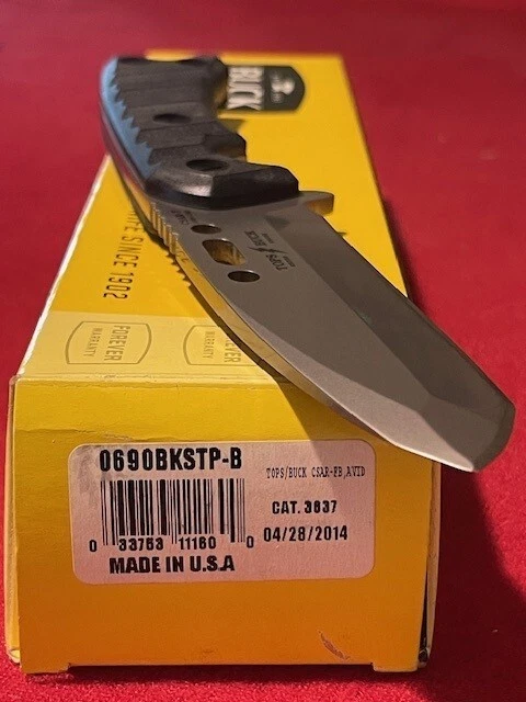 TOPS BUCK KNIFE CSAR-T Survival Bushcraft Hunting 154cm Discontinued ...