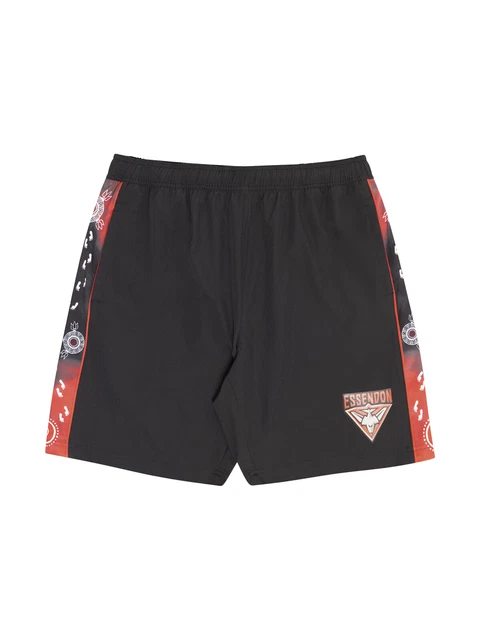 ESSENDON BOMBERS AFL Indigenous Training Shorts Sizes S-5XL! $50.00 ...