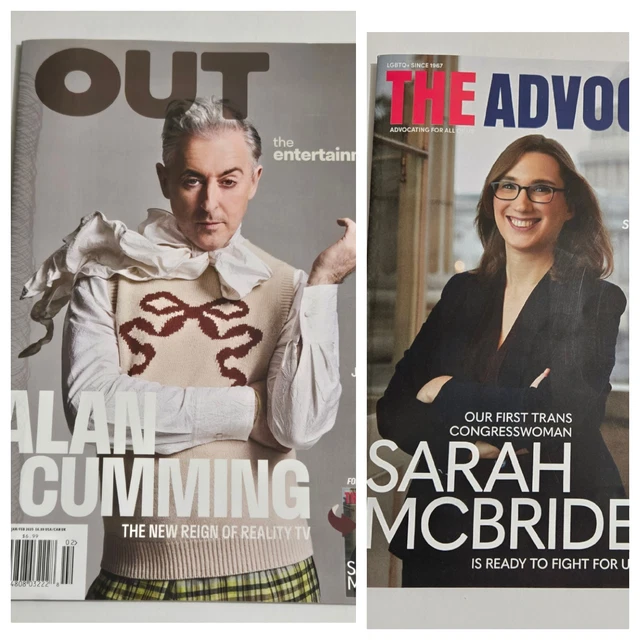 ALAN CUMMING OUT Magazine Jan Feb 2025 The Advocate Sarah McBride Tim ...