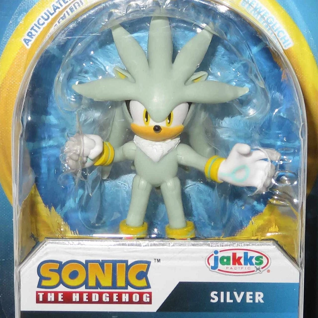 *NEW* 2.5& SILVER The Hedgehog! Sonic The Hedgehog Jakks Figure Toy ...