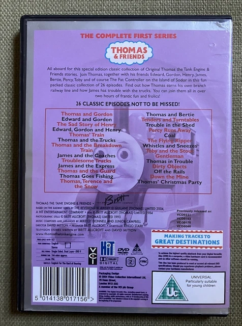 THOMAS THE TANK Engine And Friends - Classic Collection - Series 1 DVD ...