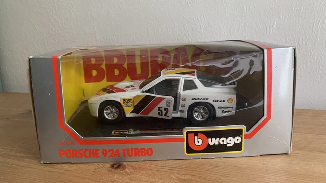 BBURAGO 1/24 SCALE Porsche 924 turbo rally Racing Model Car £10.00 ...