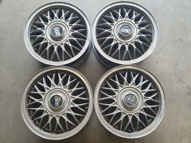 VW GOLF MK1 Mk2 Mk3 Bbs Rz Alloy Wheels Set 1H0601025Q Vintage Mesh ...