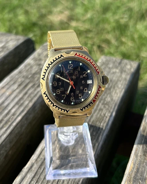 VINTAGE SOVIET WATCH Vostok Komandirskie USSR Military Wristwatch ...