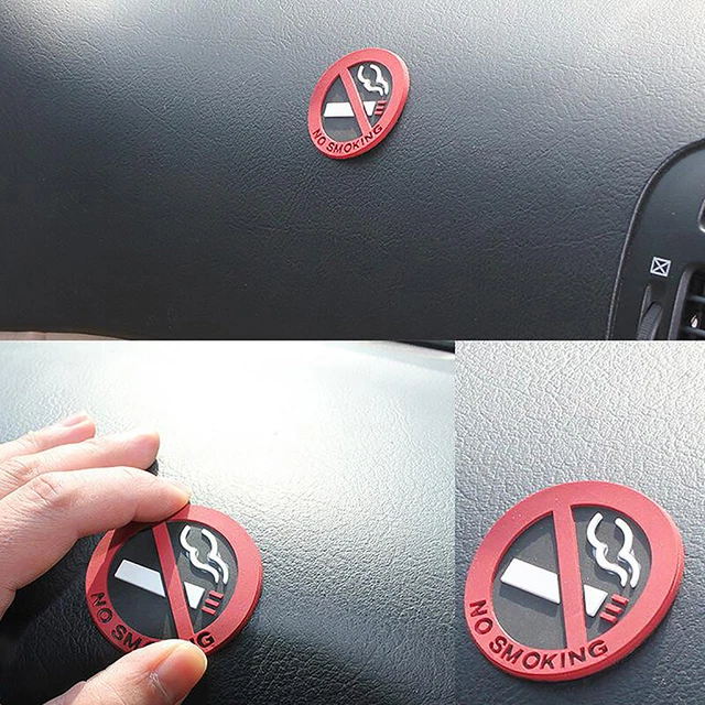 CAR WARNING STICKERS No Smoking Warning Signs Safety Sign Stickers Self ...