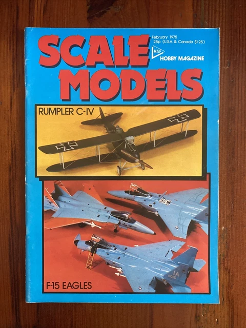 VINTAGE FEBRUARY 1975 Scale Models MAPS Hobby Magazine £5.24 - PicClick UK