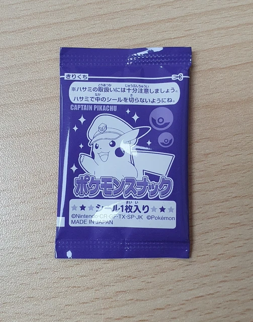 RARE JAPANESE POKEMON Snack Seal Mini Sticker Booster Pack CAPTAIN ...