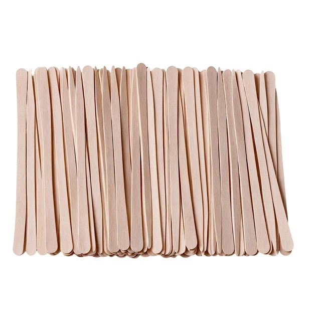 200 SPATULE CIRE Épilation en Bois - Bâtonnet en Bois 8,8cm x 0,5cm ...