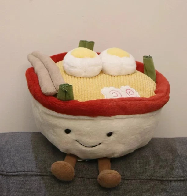 JELLYCAT AMUSEABLE RAMEN Plush: Instant Noodle Bowl BNWT with Dust Bag ...