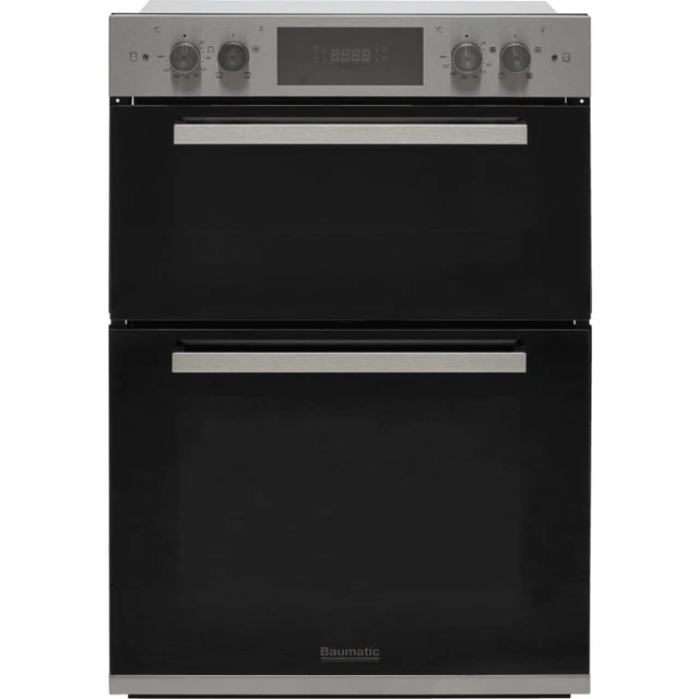 NEW BAUMATIC BOS205X Built-In 88cm Electric Double Oven Stainless Steel ...