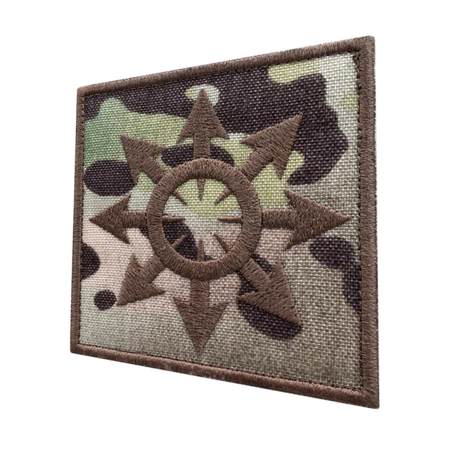 CHAOS STAR MULTICAM Symbol of Eight Arrows Cross Arms brodé ecusson ...