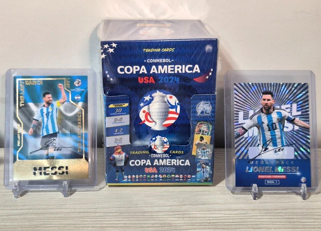 BOX COPA AMERICA USA 2024 EF + Card LIONEL MESSI Printed Autograph ...