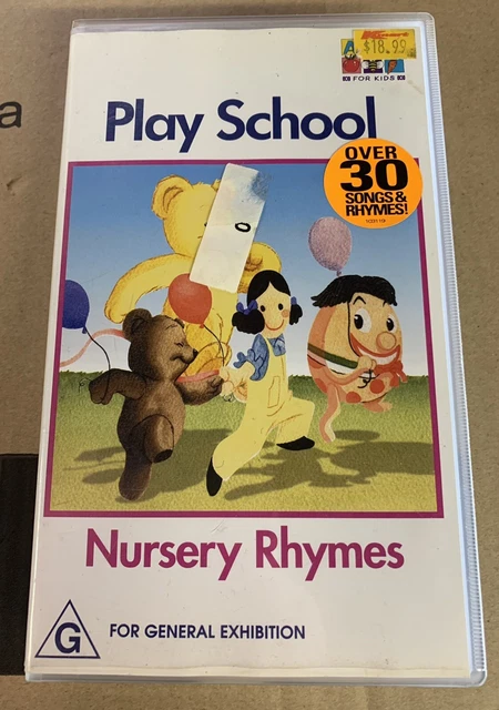 PLAY SCHOOL NURSERY Rhymes VHS Video Tape 2001 Justine Clarke Noni Jay ...