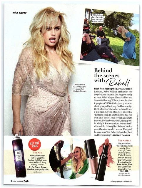 REBEL WILSON FULL PAGE magazine CELEBRITY CLIPPING photo article behind ...