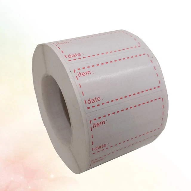 3 ROLLS KITCHEN Blank Writable Stickers Practical Classified ...