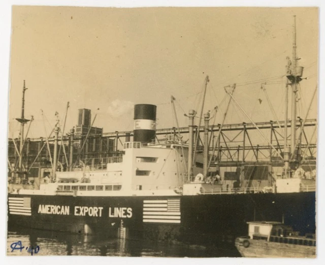 1930S-40S S.S. EXECUTOR American Export Lines Steamship Real Photo ...