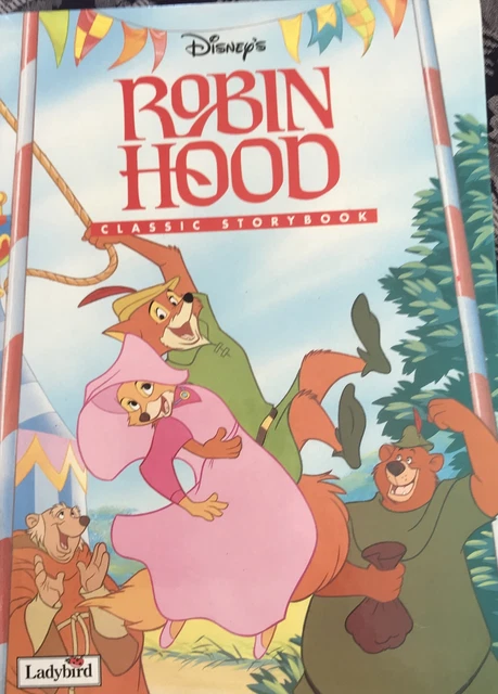 ROBIN HOOD DISNEYS Classic StoryBook Full Of Colourful Cartoon ...