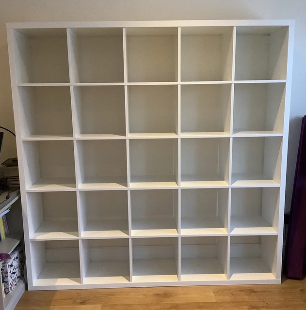 IKEA KALLAX SHELVING Unit- White 25 Squares 182Cm X 182Cm. Collection ...