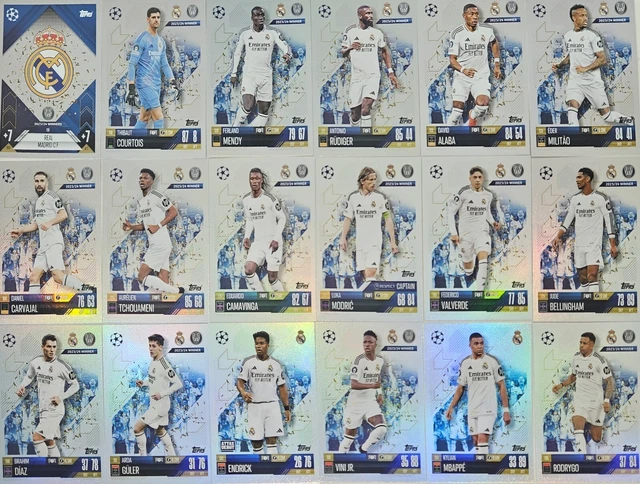 TOPPS MATCH ATTAX Champions League 2024/2025 alle 18 Team Real Madrid EUR 10,00 - PicClick DE