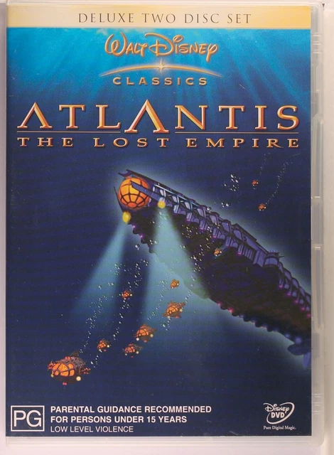 ATLANTIS-THE LOST EMPIRE (Deluxe Two Disc Set, DVD, 2000) $7.29 ...