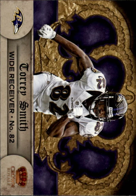 2012 CROWN ROYALE Retail Baltimore Ravens Football Card #9 Torrey Smith ...
