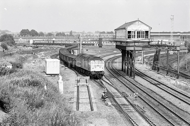 CHESTER NO.6 SIGNAL Box Class 47 47266 13.7.83 John Vaughan Negative ...