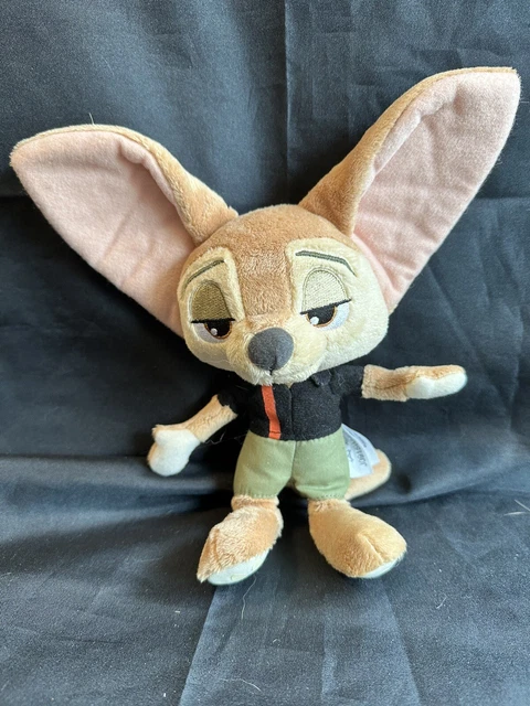 DISNEY ZOOTOPIA FINNICK Plush 8” Tomy Stuffed Animal Toy Little Fox ...