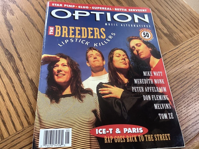 OPTION MAGAZINE 1993 The Breeders Ice-T Mike Watt Rock POP Alternative ...