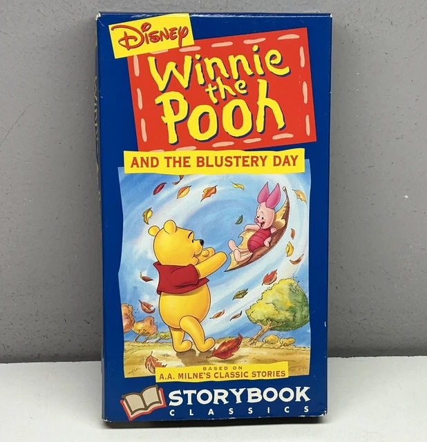 DISNEY WINNIE THE Pooh Blustery Day VHS Tape Storybook Classic Case ...