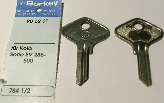 PORSCHE 356 IGNITION key blank Börkey 764.5 piston profile £5.94 ...