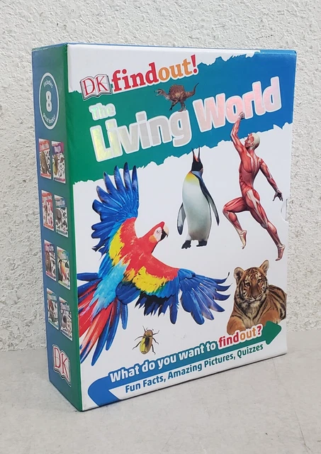 DK FIND OUT The Living World 8 Book Set Kids Learning Dinosaurs Bugs ...