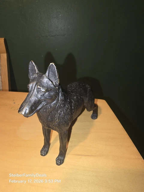 RARE T ACEVEDO Tony Acevedo Signed Cast Iron? Metal German Shepherd ...